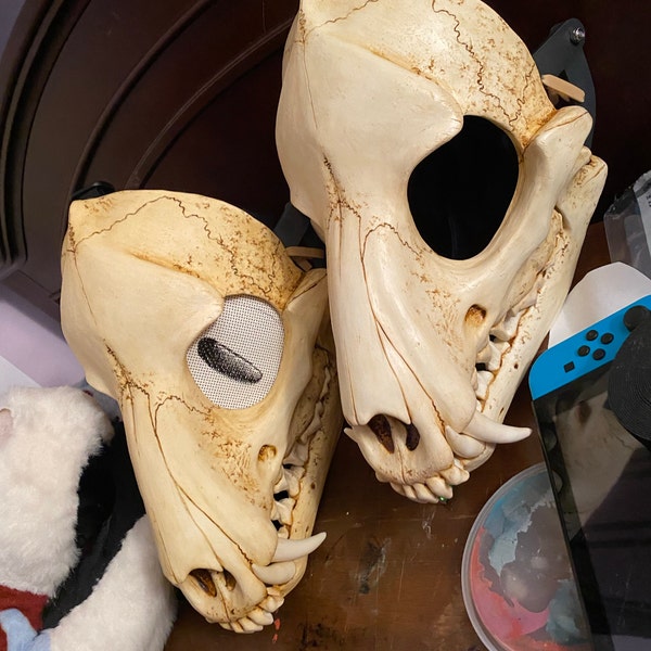 Wolf Skull Mask - Full - Etsy