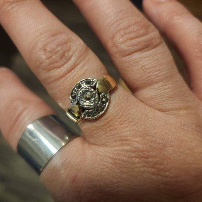 Century-old Vintage Ring, Gold Ring, Sterling Silver Ring Antique Ring ...