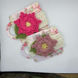 Crochet Flower Mug Cozy Instant Download PDF Pattern - Etsy