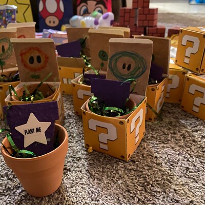 Super Mario Question Treat Box DIY Printable - Etsy