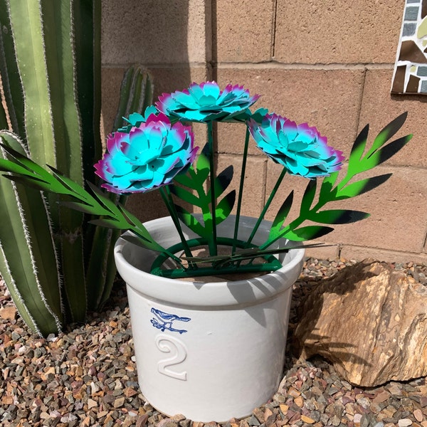 Metal Nopal Cactus Sculpture (mini) - Etsy