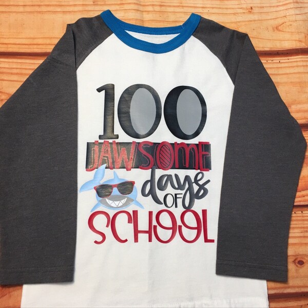 100 Jawsome Days of School SVG, 100 Days of School Svg, 100th Day of ...