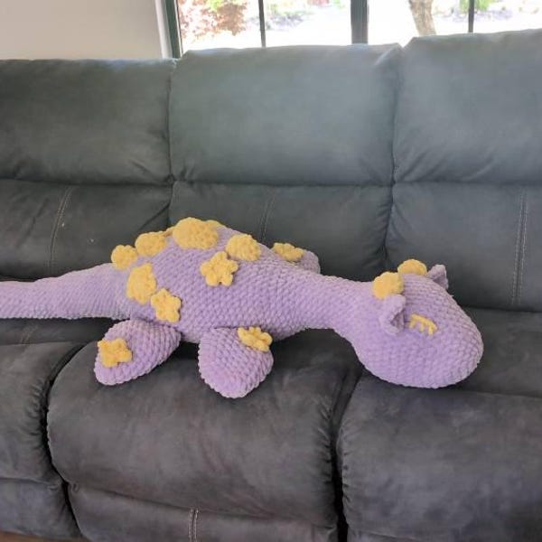 Sleeping Plesiosaur Dragon Crochet Pattern, Amigurumi Crochet Pattern ...