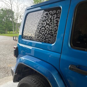 Leopard Cheetah Print Rear Window Decals Fit Jeep Wrangler - Etsy