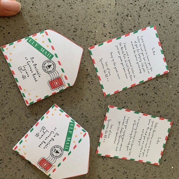 Printable Mini Elf Letter With Envelope, Hello From Your Elf, Elf ...