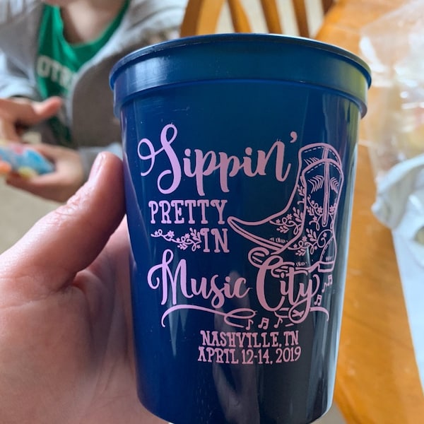 Bachelorette Party Favor, Aloha Beaches, Custom Party Cups, Bridal ...