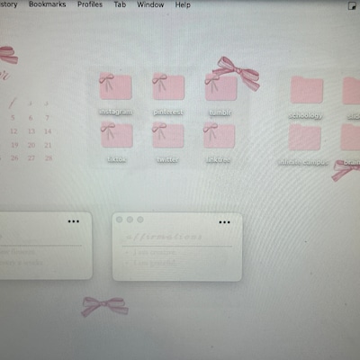 12 Pink Gingham Folder Icons With 6 Bonus Wallpapers Mac Windows PC ...