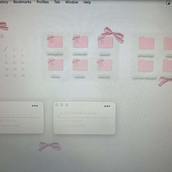 12 Pink Gingham Folder Icons With 6 Bonus Wallpapers for Mac & Windows ...