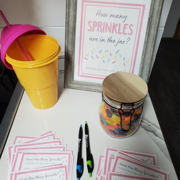 How Many Sprinkles Game: Baby Shower Activity (PDF Download) - Etsy