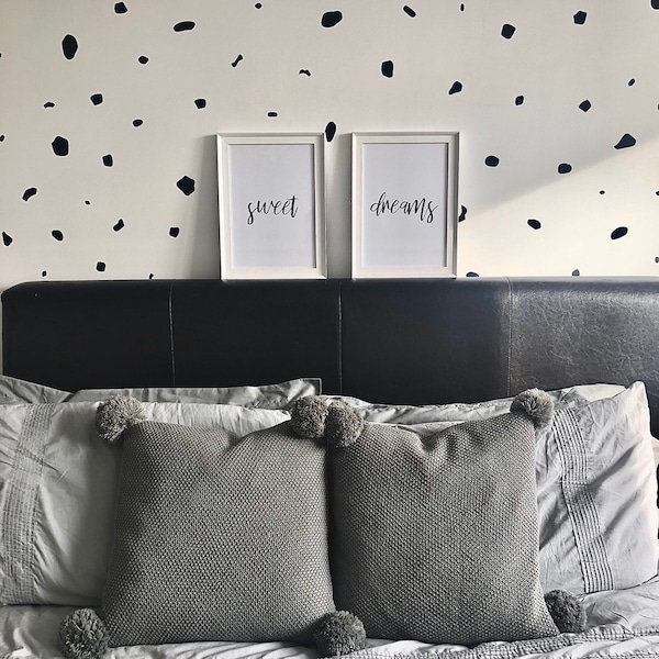 Dalmatian Wall Stickers 320x Dots Polka Dot Wall Decals Hand Drawn ...
