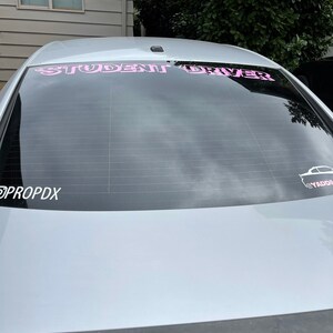 CUSTOM TEXT 42" Windshield BROW Vinyl Decal Sticker Personalized Truck ...