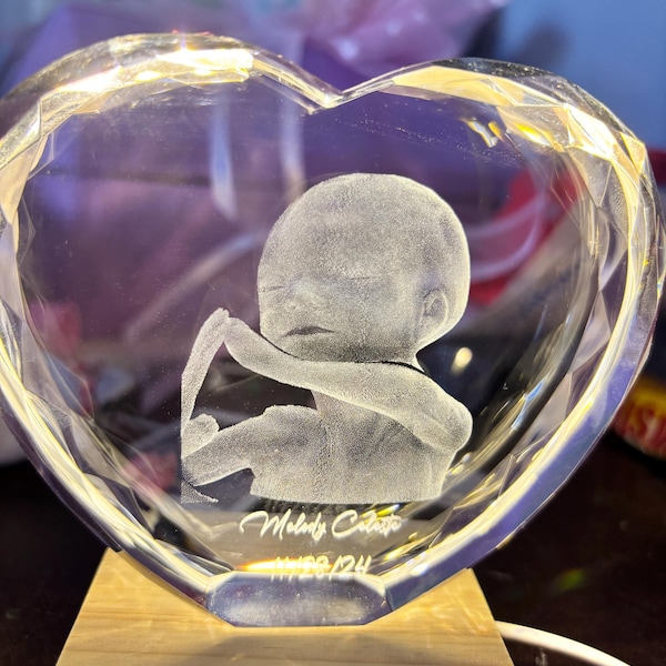 Personalized 3D Crystal Photo | Custom Engraved Picture & Glass Laser ...