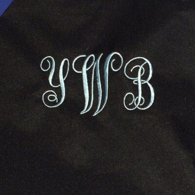 Elegant Embroidery Monogram Set Satin 1 1.5 2 2.5 3 Machine Embroidery ...