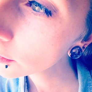 Full Moon Picture Plugs Gauges 16g, 14g, 12g, 10g, 8g, 6g, 4g, 2g, 0g ...