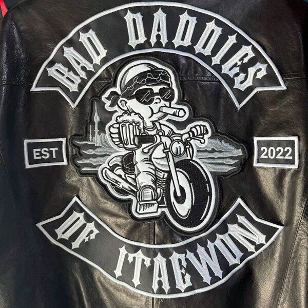 Custom Patch for Bikers, Any Size, Motoclub Jacket, Large Patch, Back ...