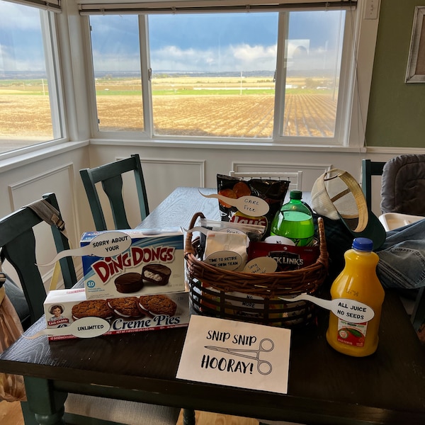 Vasectomy Gift Basket Template, Vasectomy Care Package, Vasectomy Sperm ...