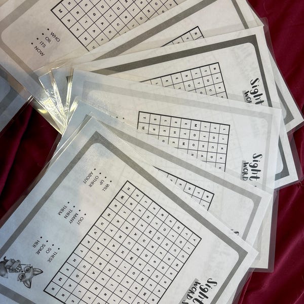 Printable SIGHT WORDS Bingo Game, First 100 Sight Words,fun Classroom ...