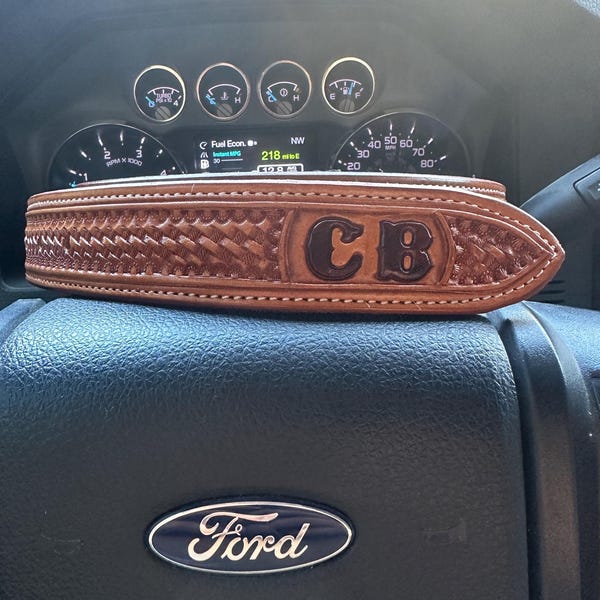 Basket Stamp Belt With Brand or Initials - Etsy