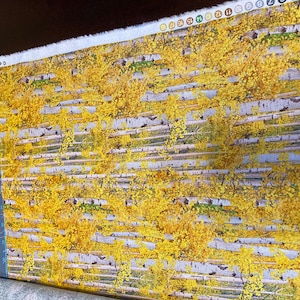 Tree Fabric, Aspen Fall Tree Fabric, by the Yard, Elizabeth Studios ...