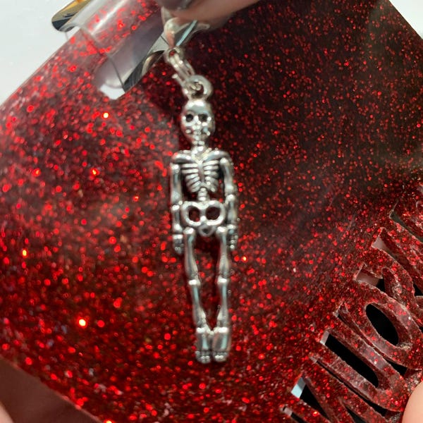 Skeleton, Rad Tech, X-ray Badge Reel Charm, Charm for Purse, Lanyard ...