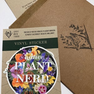 California Native Plants Sticker - Etsy