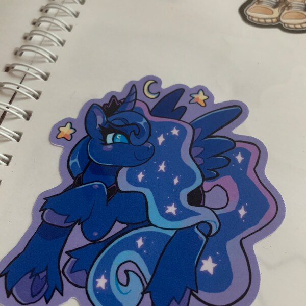 Princess Luna Keychain / 3in Doublesided Epoxy / MLP / Pony - Etsy