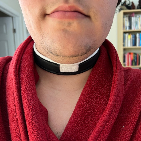 Leather Catholic Priest Collar by Deviant Leather - Etsy