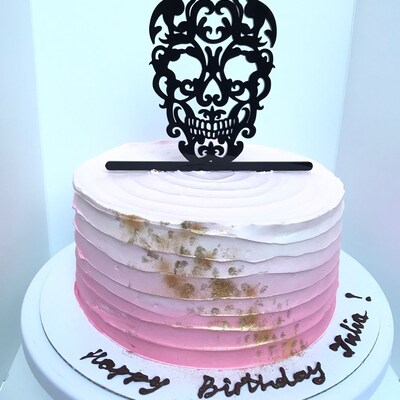 Scroll Skull 225-277 Cake Topper - Etsy