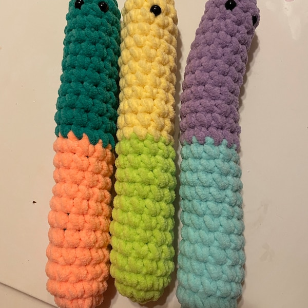 Crochet Gummy Worm Pattern - Etsy