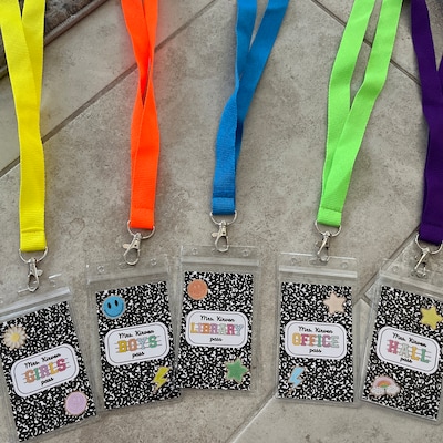 Class Hall Pass Lanyards - Etsy