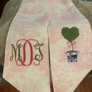 Custom Acorn Monogram Swag, Personalized Taupe Toile Thanksgiving ...