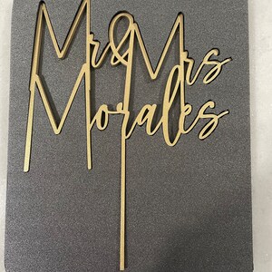 Gold Cake Topper for Wedding Personalized Cake Topper Rustic - Etsy