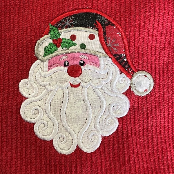 Santa Claus Applique Design Christmas Applique Embroidery Designs for ...