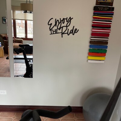 Enjoy the Ride Wood Cutout Sign, Enjoy the Ride Sign, Cycling Room Sign ...