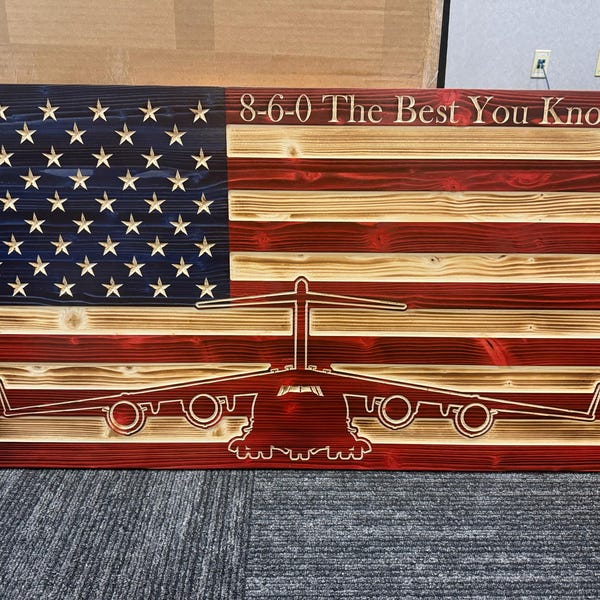 Wooden Air Force C17 Plane Flag Sign USA - Etsy