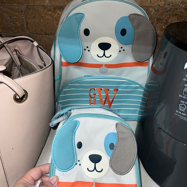Children's Backpack and Lunchpal Set With Embroidery Personalization - Etsy