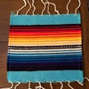 Woven Wool Table Rugs, Choose Your Color 20" X 10" Boho Aztec House ...