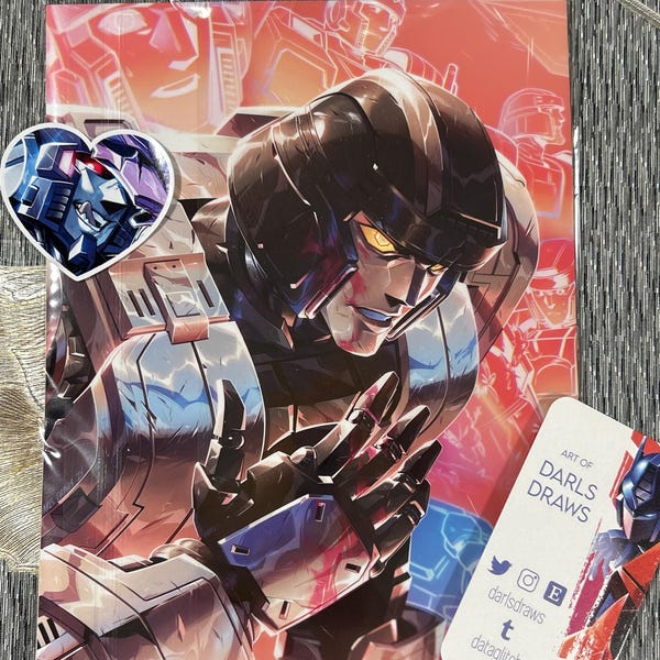 Soundwave & Laserbeak | Transformers Skybound Print - Etsy