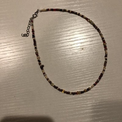 Brown Beaded Necklace Seed Bead, Glass Beads in Assorted Brown Tones - Etsy