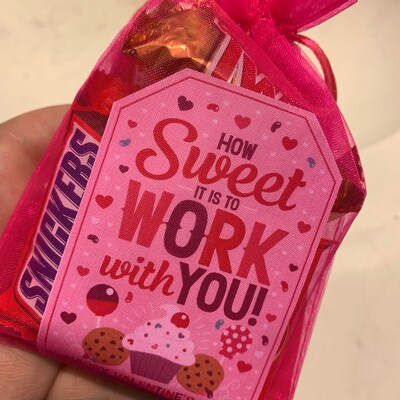 Valentines Coworker Gift Tags Valentines Day Staff Appreciation How ...