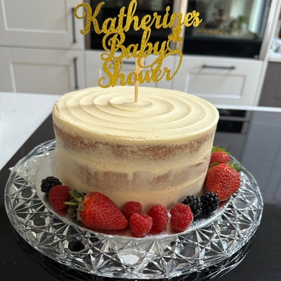 Custom Glitter Cake Topper, Personalised Cake Topper, Any Words Cake ...