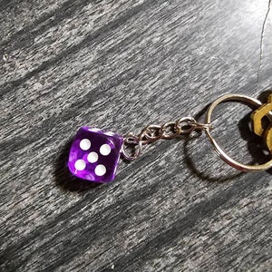 Keychain Handmade Playing Dice Key Ring - Etsy