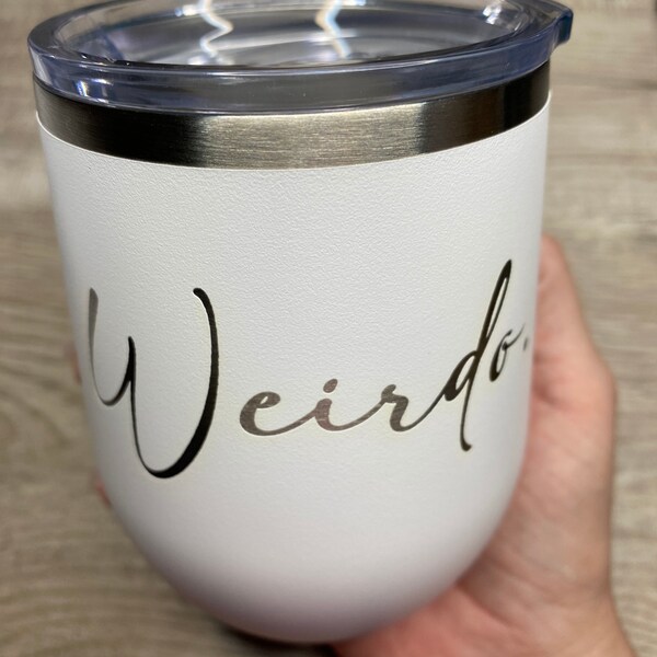 Personalized Wine Tumbler Name Laser Engraved Custom Stainless Steel ...
