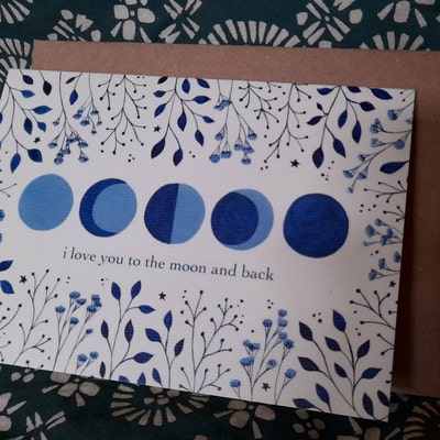 Good Luck Card Watercolour Floral Greeting Card - Etsy