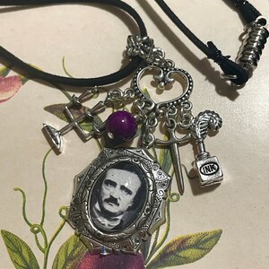 10 Ink and Quill Charms 20mm Antiqued Silver Plated Pendants - Etsy