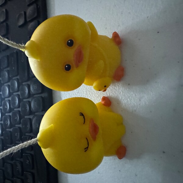 Jimin Birthday Custom Handmade Scented Soy Wax Baby Duck on White Wax W ...