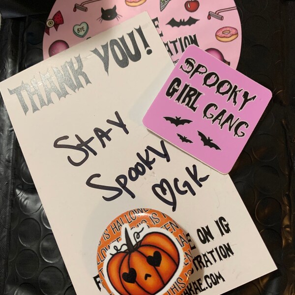 Spooky Girl Gang Sticker Pack - Etsy