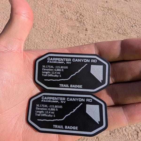 Custom Off-road Trail Badges for Jeep, Truck, Broncho, Chevy, Ford 4x4 ...