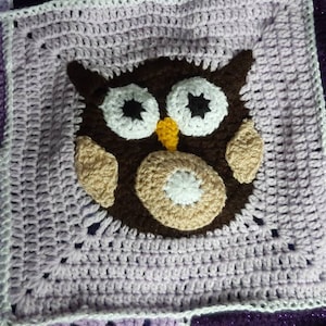Cat Granny Square Crochet Pattern With Tutorial Video Kitty Pet Animal ...
