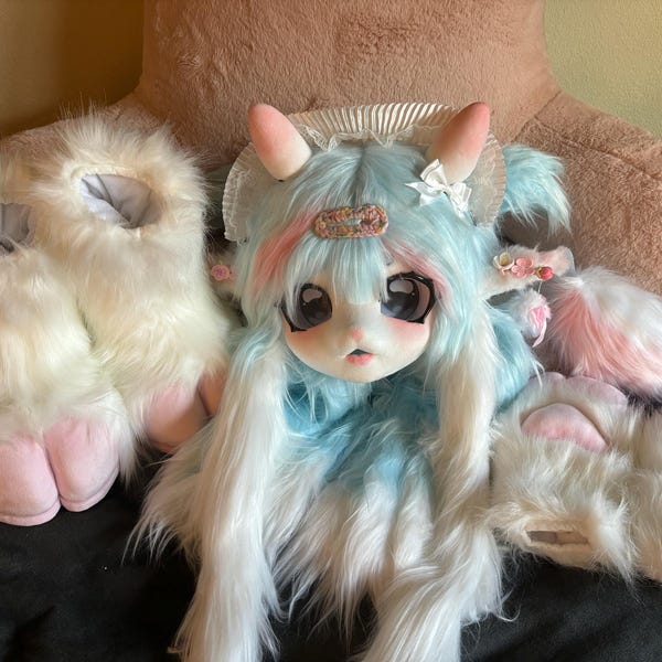 Court Style Kig Head Commission Fursuit Mask Kigurumi Head, Kig Head ...